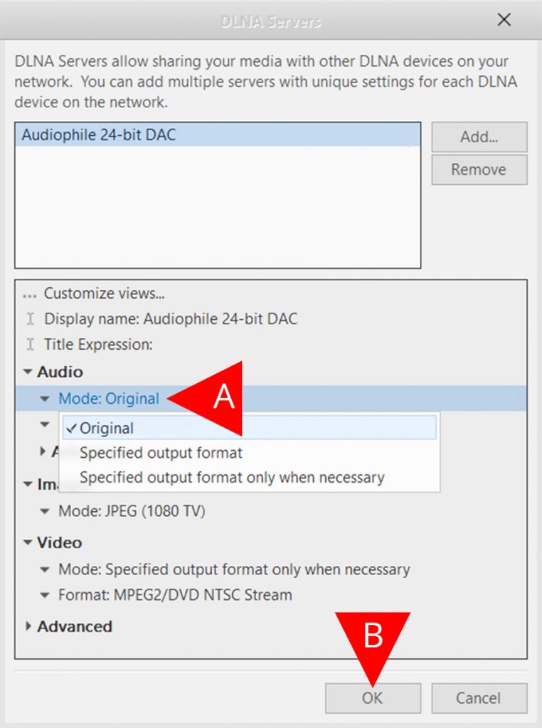 The Network Renderer V2 - J River Setup - MSB Technology